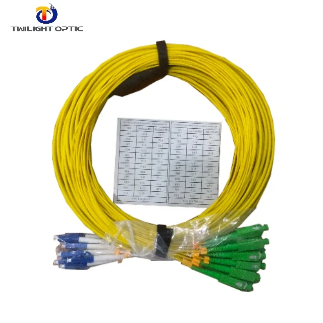 12/24/48 Fibers SM G657A1 LC/UPC to SC/APC Trunk Patch Cords