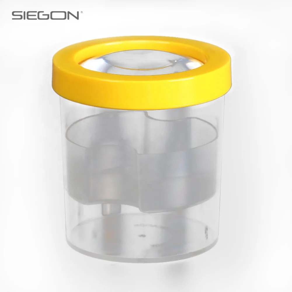 Plastic Transparent Insect Magnifier Viewer Box With Lid 3x Magnifying ...