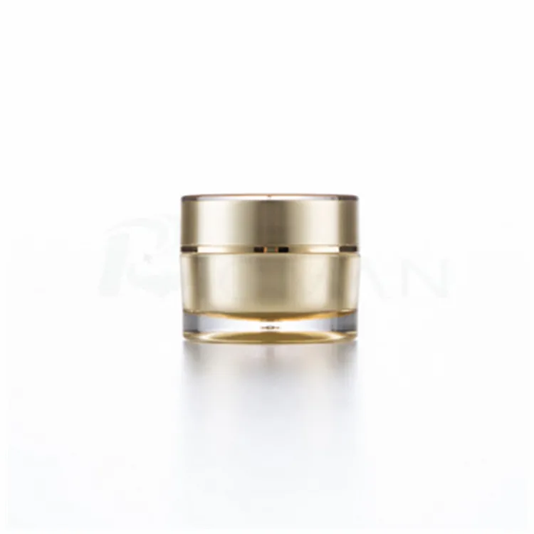 Gold Luxury Face Cream Jars/containers,Plastic Cosmetic Jars - Buy ...