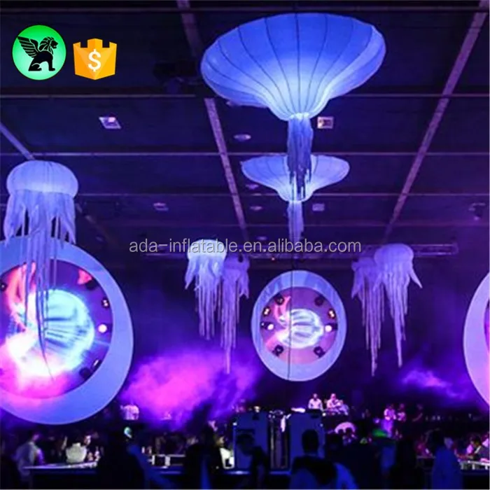 Ocean Event Inflatable Jellyfish Customized 1m Lighting Jellyfish ...