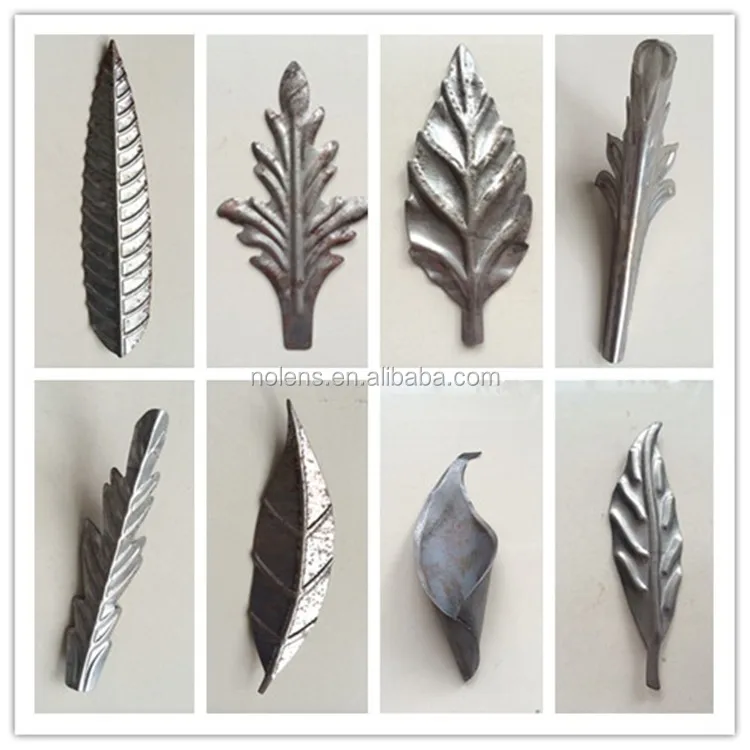 Wrought Iron Metal Stamping Leaves/ Stamped Iron Flowers And Leaves ...