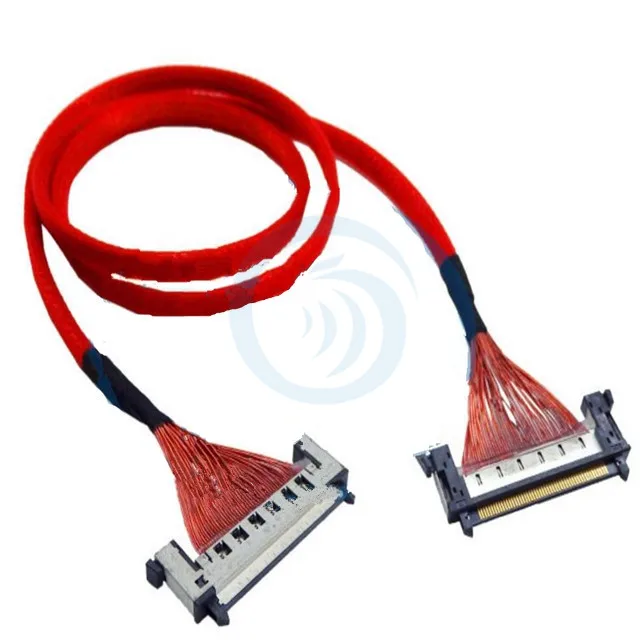 Both Ends 51pin Jae Fi-re51cl 0.5mm Pitch Connector Red Coaxial Micro Lvds Cable - Buy Jae Fi ...