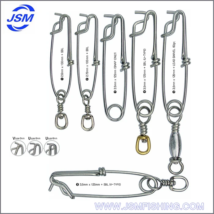 Wholesale Stainless Steel Commercial Fishing Longline Snap With Swivel ...