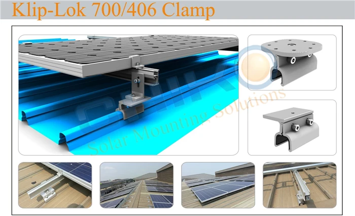 Cost-effective Lysaght Klip -lok Clamps For Metal Roof Solar Energy ...