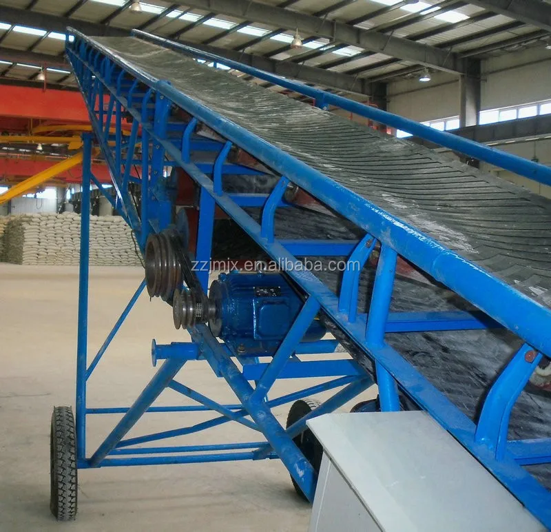 Small Mini Adjustable Height Hopper Rubber Belt Conveyor System Price ...