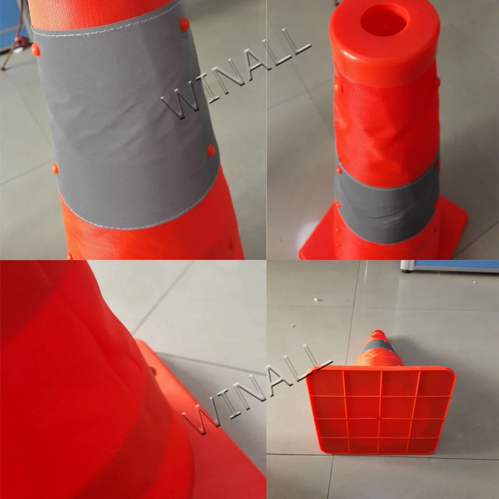 28 Inch Collapsible Traffic Cones with LED Light - Winall