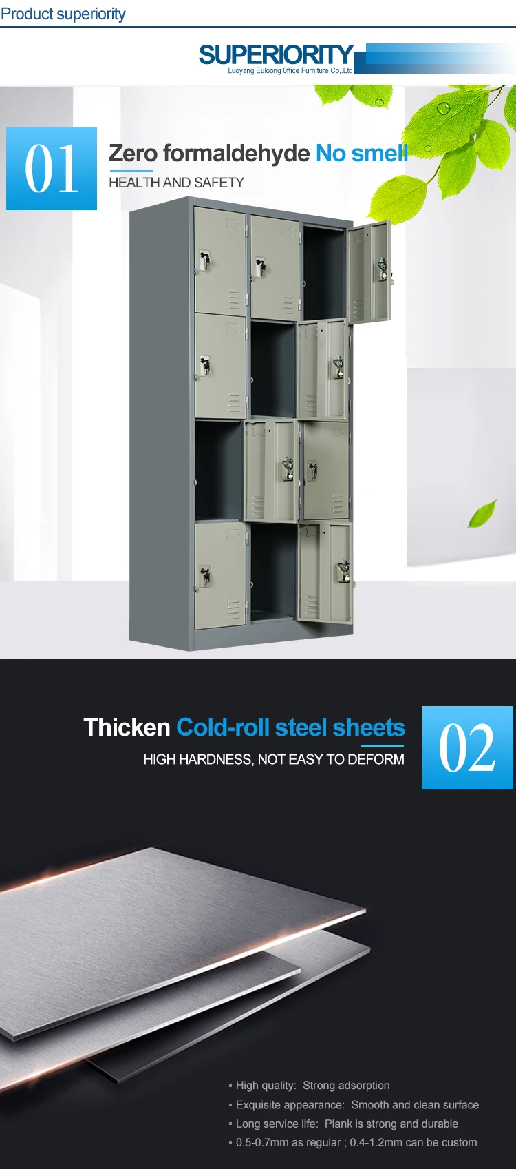 Custom 12 Doors Cube Metal Employee Storage Lockers: Ideal for Gym ...