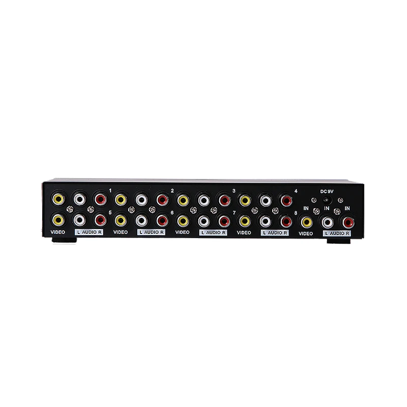 Mt-viki Mt-108av 8 Port 1 In 8 Out Rca Av Splitter Support Each Road ...