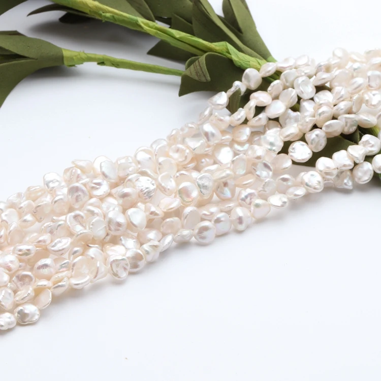Jewelry Making Beautiful 7-8mm Aaa Real Pearls Price Baroque Irregular ...