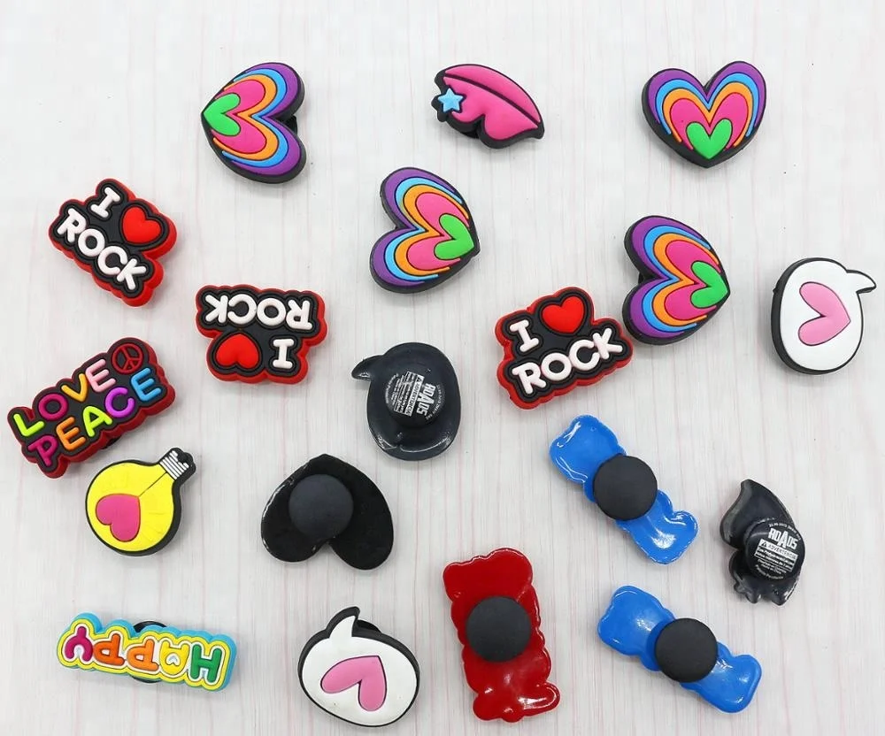 Custom Cartoon Soft Pvc Shoe Lace Clips Shoe Charm For Hole Shoes - Buy ...