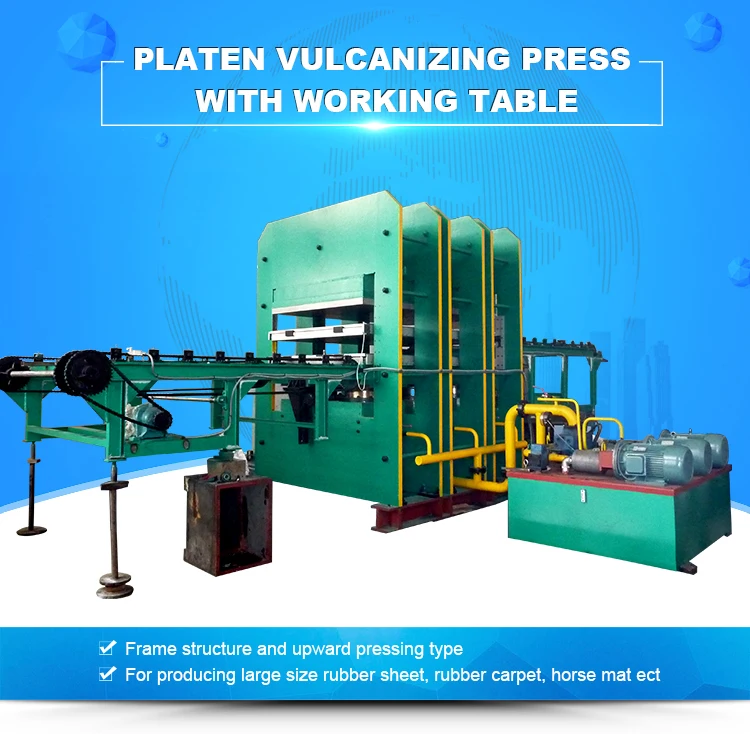 Platen Type Vulcanizing Machine for Making Rubber Carpet