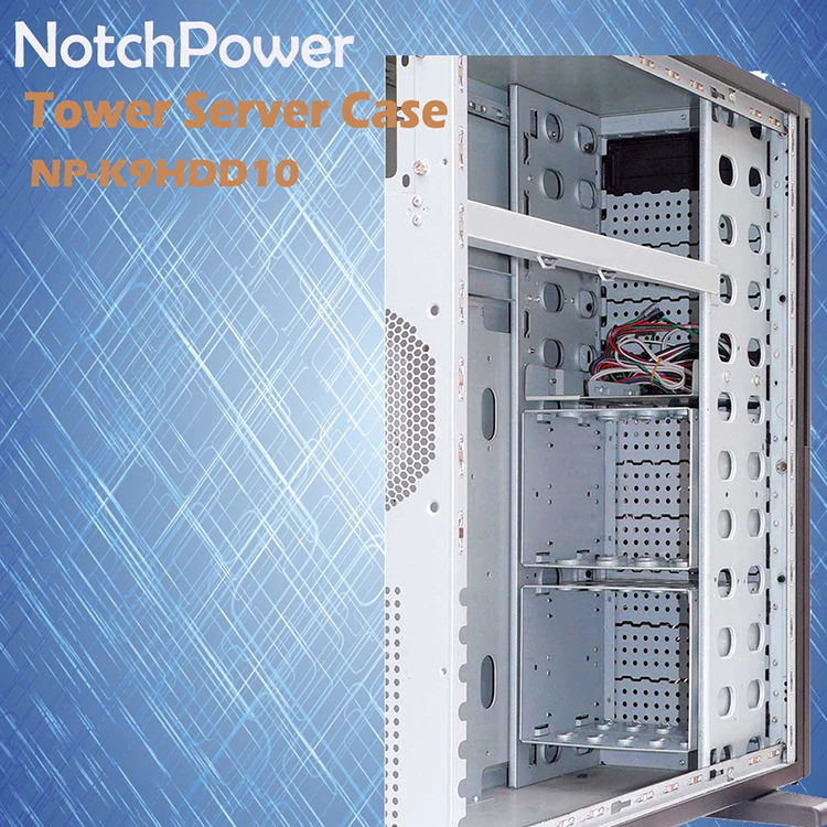 Tower Server Case 3.5" X10, 5.25" X4 - Mid Tower ATX Case with USB ...