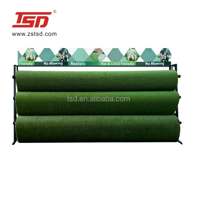 Green Grass Display Rackartificial Grass Metal Display Standgarden Decoration Displays Shelf