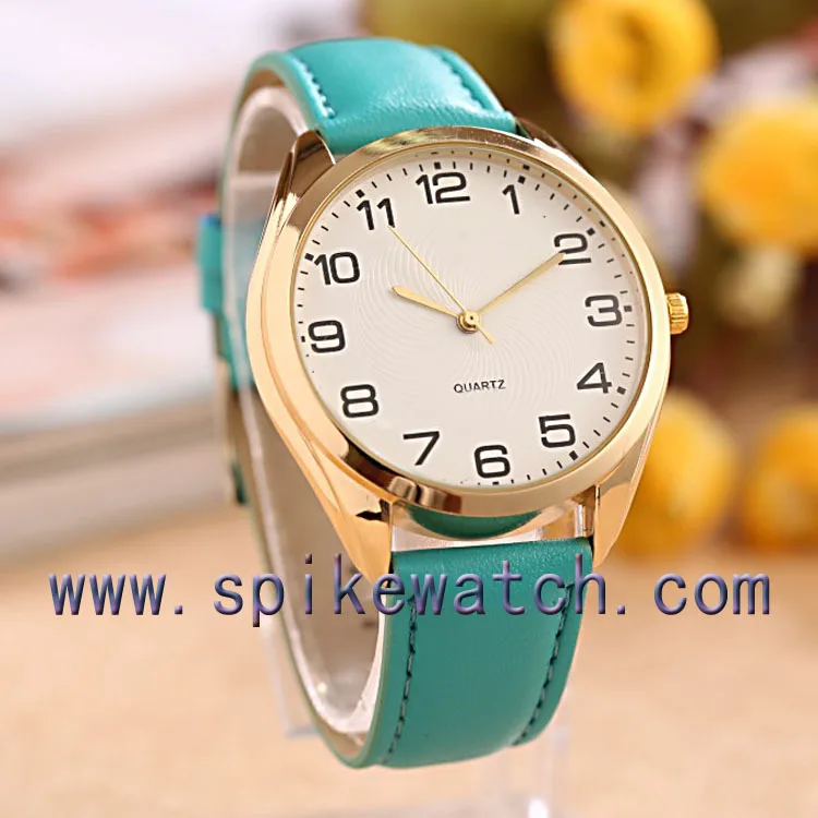 Stainless Steel Back Water Resistant Big Numbers Quartz Watch - Buy Big ...