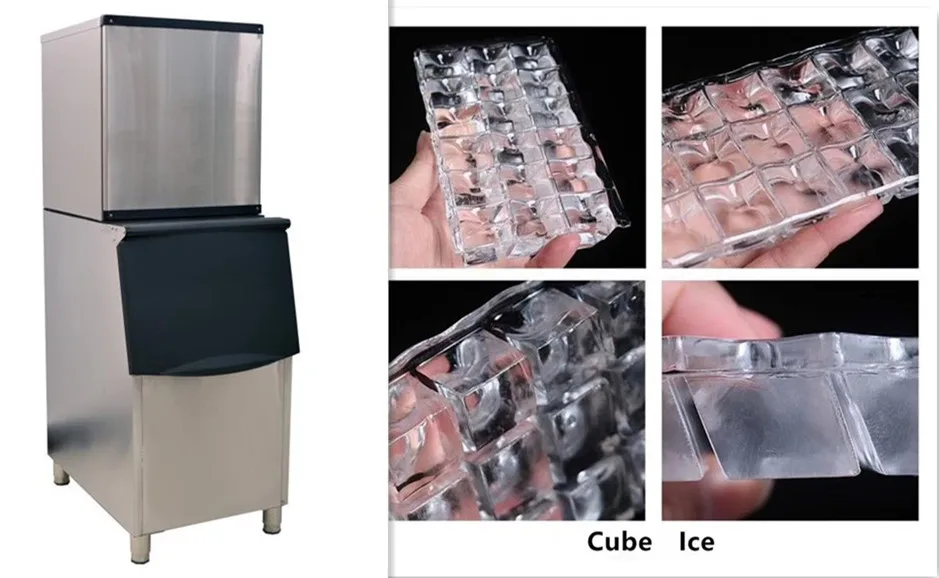 120kg High Quality Cube Type Bullet Ice Making Machine - Buy Bullet Ice ...