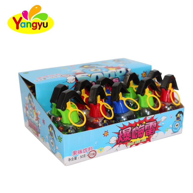 Candy Small Bomb Shape Fruity Flavors Liquid Spray Candy - Buy Liquid ...