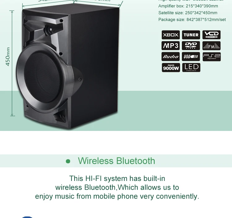 2.0 Super Hifi Bass Woofer Speaker - Buy Woofer Speaker,Woofer Speaker ...
