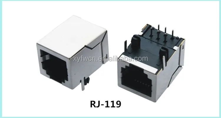 6p6c 4 Pin 6 Pin Modular Jack 4p4c Rj11 Socket Jack Female Connector Telephone Jacks - Buy Smd ...