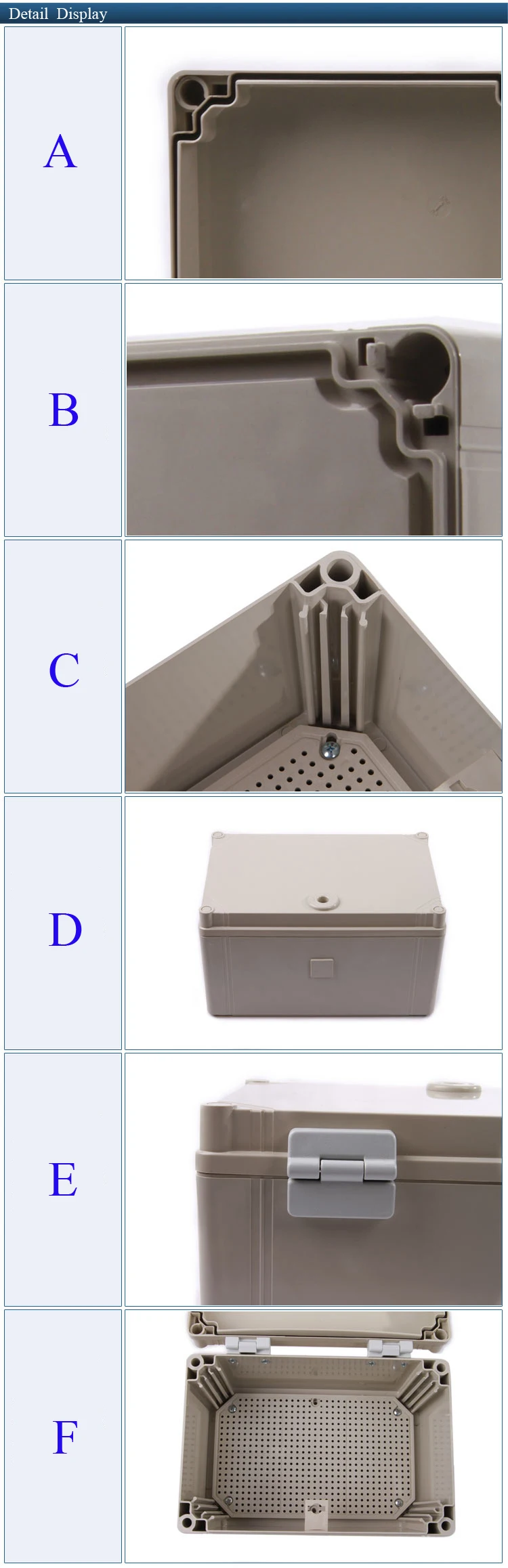 Ip65 Weatherproof Lockable Abs Plastic Battery Box With Ce ...