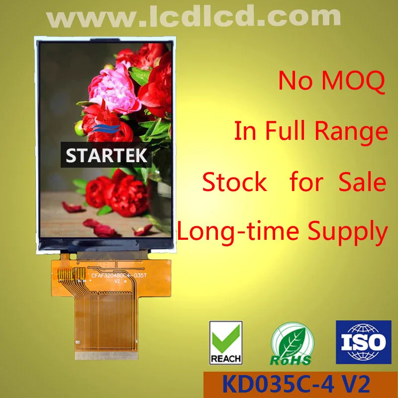 3.5 Inch 320*480 Ili9488 High Brightness Tft Lcd With Build-in ...