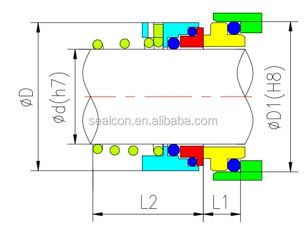 Roten 5 Mechanical Seal for En 12756 Standard Salmson Pump