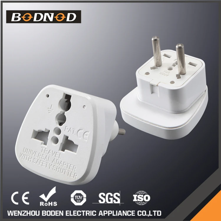 Female to Male Electrical Socket Plug 16A 250V Adapter