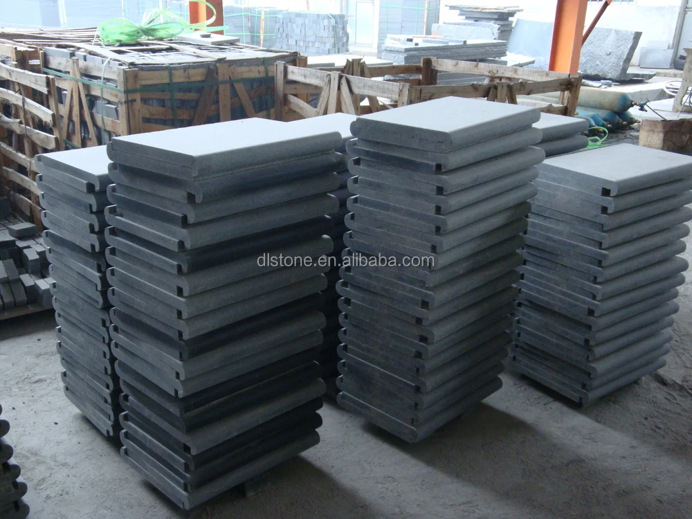 Outdoor G654 Granite Swimming Pool Edge Bullnose Coping Stone Tile ...