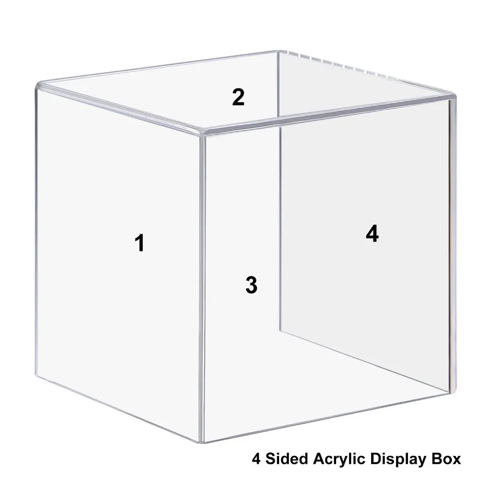 3x3x3&4x4x4&5x5x5 Box Custom Acrylic Screw Display Box Magnet Acrylic ...