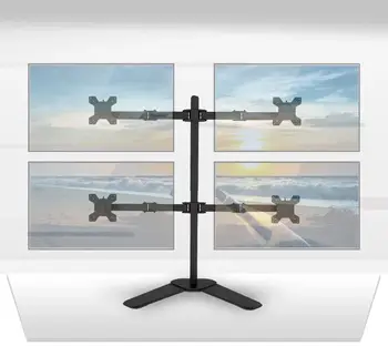 Four Display Monitor Bracket Multi-screen Work Holder For The Office ...
