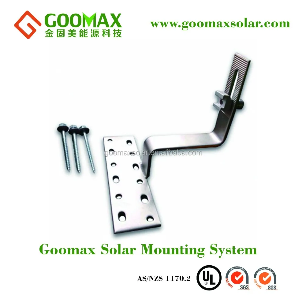 Goomax อลูมิเนียมพื้นดินแผงเซลล์แสงอาทิตย์โครงสร้างการติดตั้งพลังงานแสง ...