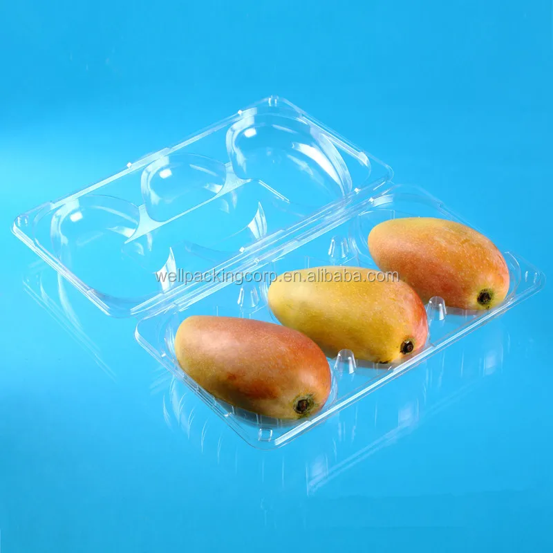 3 Pack Plastic Mango Packaging Box - Buy Mango Packaging Box,Plastic ...