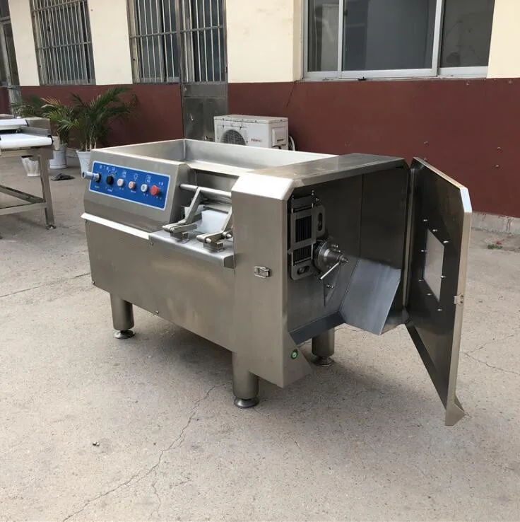 Electric Industrial Beef Dicer / Diced Frozen Meat Cutting Machine ...