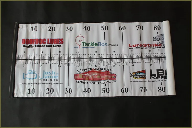 140cm Long Measuring Vinyl Fishing Brag Mat - Portable & Customizable