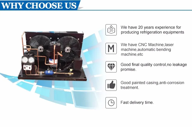 3hp Open Type Copeland Refrigeration Condensing Unit - Buy Condensing ...