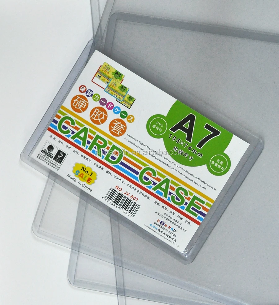 A4 Hard Pvc Card Holder Rigid Pvc Card Holder - Buy Hard Pvc Holder ...