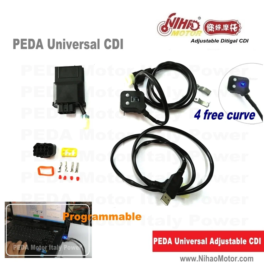 Universal CDI Programmable Racing DC 4 Map Curves Adjustable Digital ...
