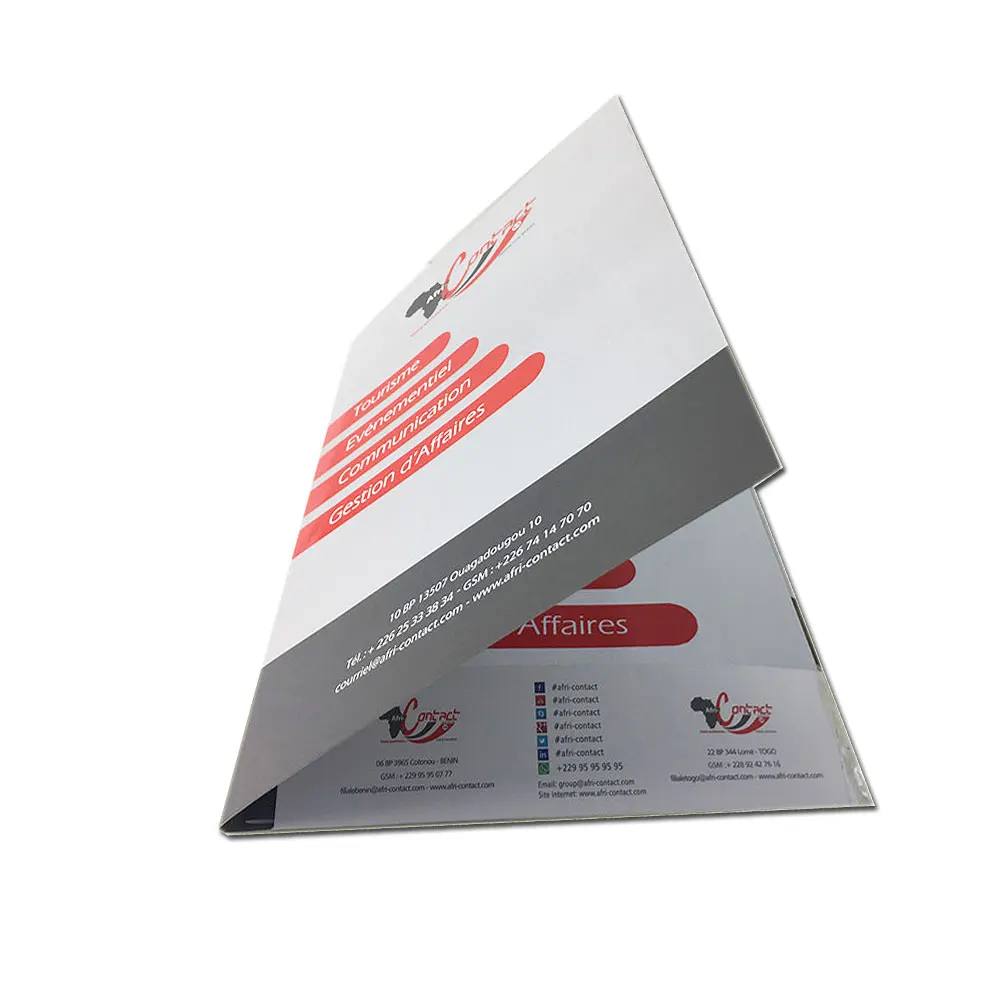 Custom Printing A4 Size Presentation One Pocket Folders Pocket Office ...