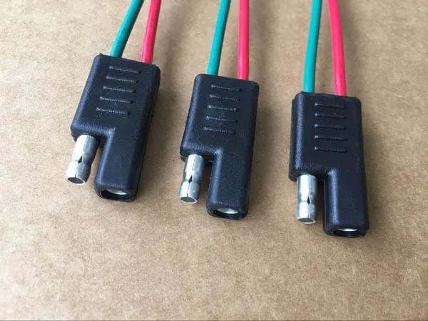 2 Pin Way Trailer Light Wiring Harness Extension 2 Pin Male Female 18 ...