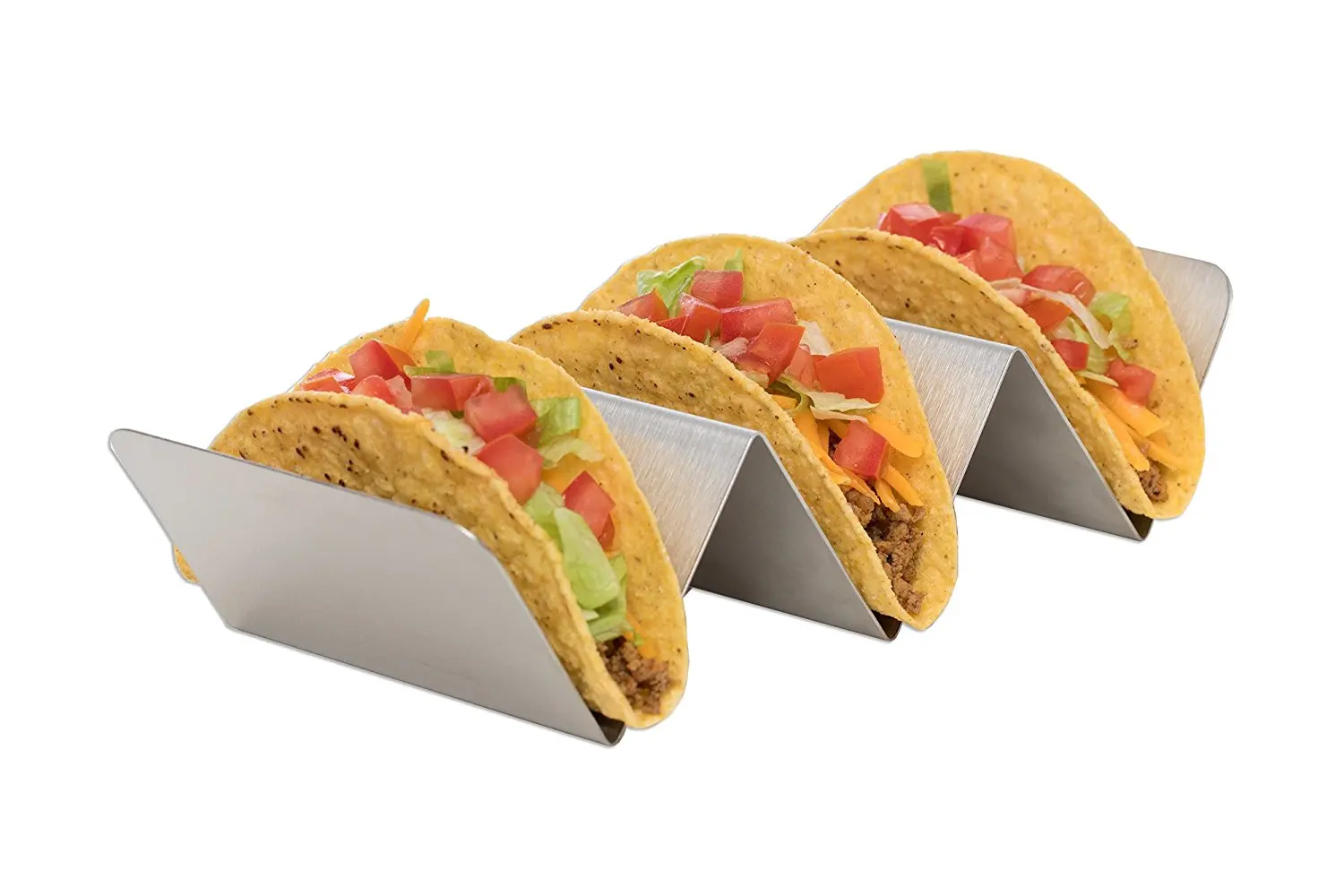 3 Racks Whosale Metal Taco Holder Stand Stainless Steel Taco Holder ...