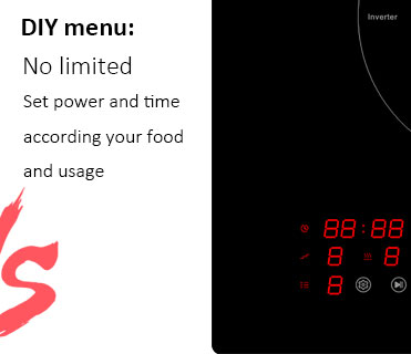Double Induction Cooktop 6000W - Efficient Cooking Power