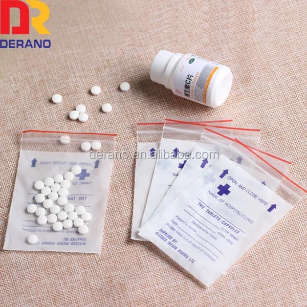 Medicine Packing Ziplock Plastic Dispensing Envelopes - Buy Ziplock ...
