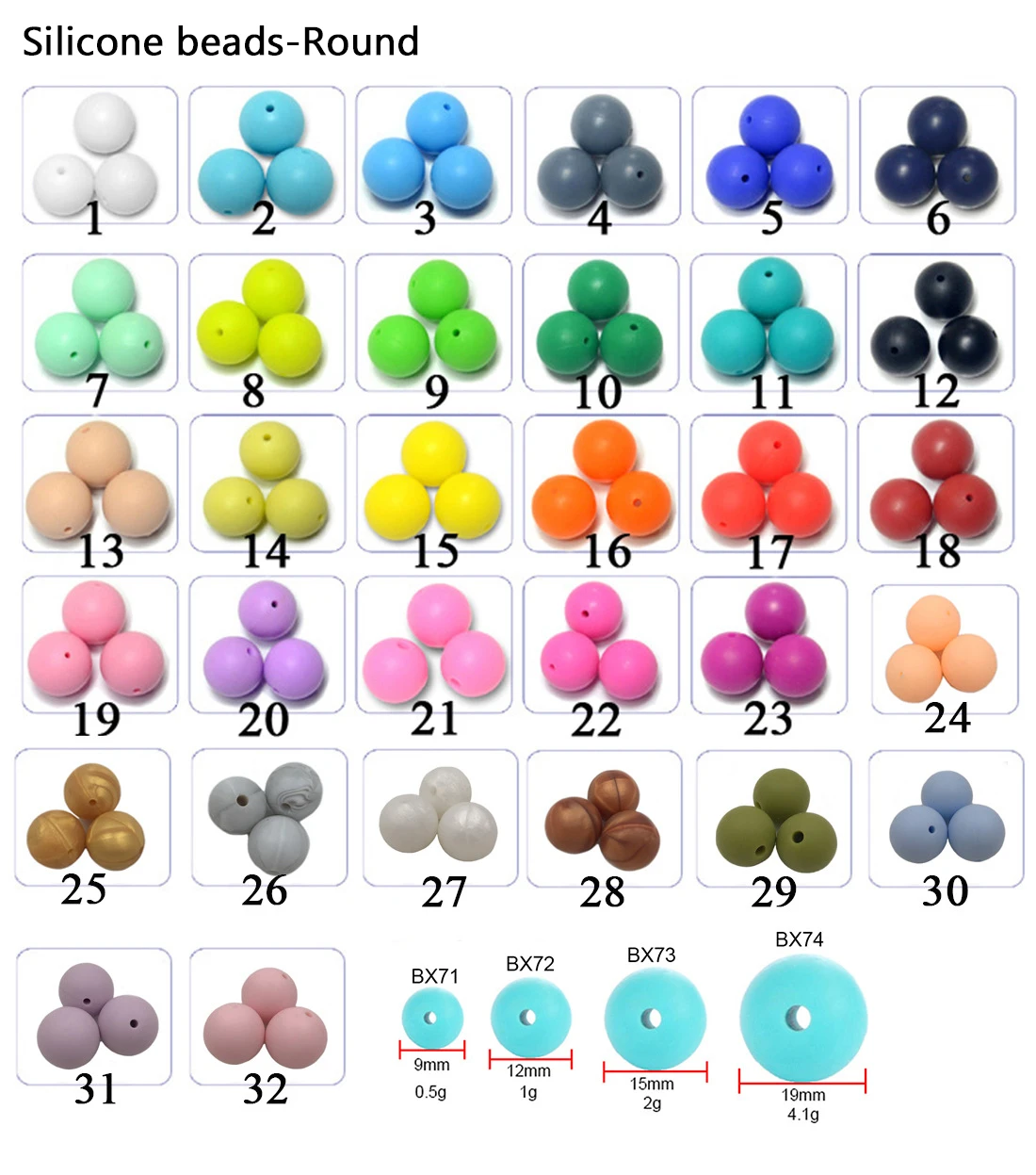 Bulk Hexagon Silicone Beads Wholesale Silicone Beads Mix Color Diy ...