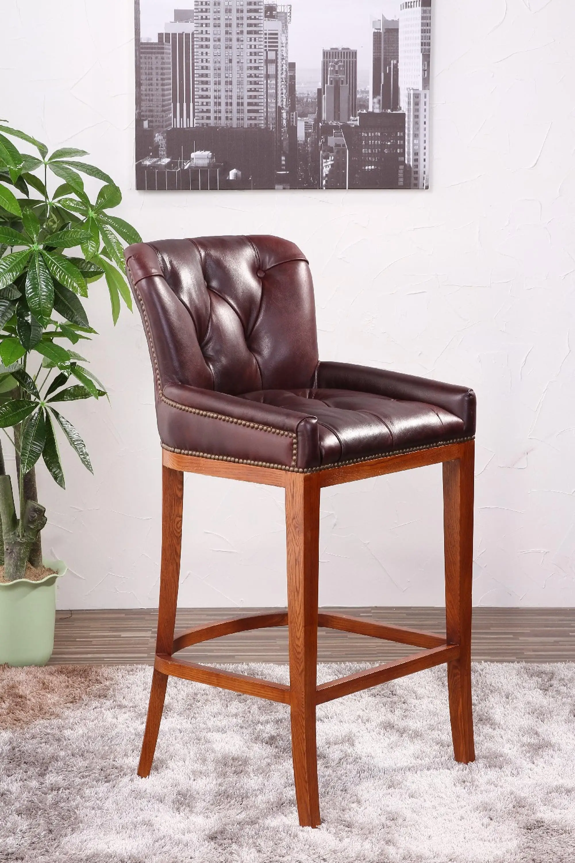 Back Design High Industrial Unique Vintage Kitchen Counter Bar Stools ...