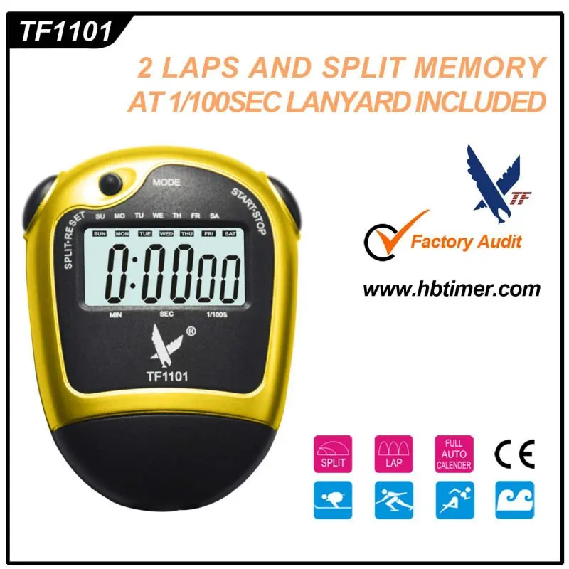 Sport Watch Countdown Timer Digital Runner Stopwatch (tf1101) - Buy ...