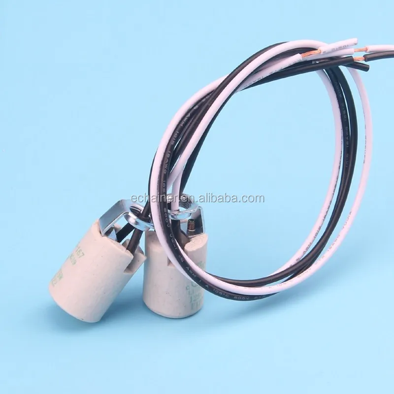 Approved E12 Ceramic Lamp Socket Base E12 Holder With Bracket Extension ...