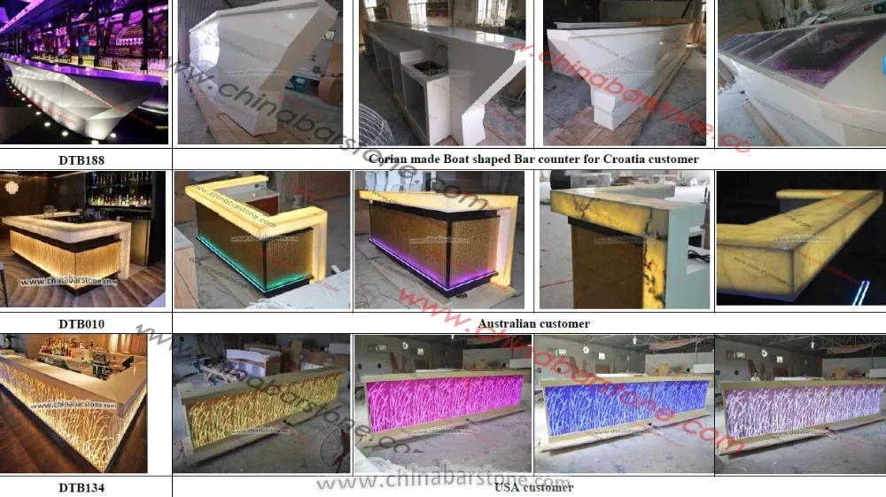 Modern Design Customizable White Round Circular Outdoor Bar Counters ...