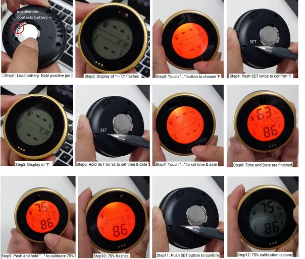 New Design Small Round Digital Thermometer Hygrometer For Indoor Use ...