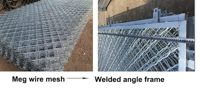 High Quality 4mm Wire Diameter 60mm Aperture Diamond Meg Wire Mesh ...