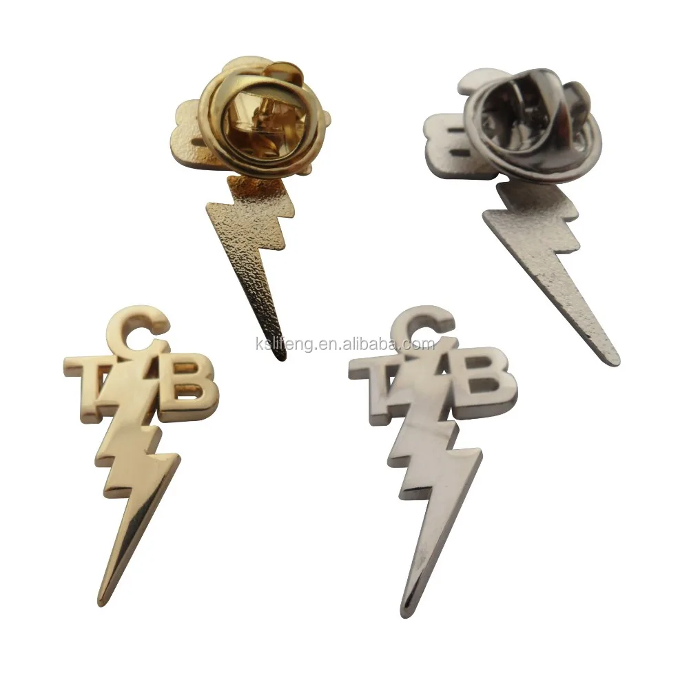 Custom Design Cut Out Letters Words Logo Lapel Pin Badges Factory - Buy ...