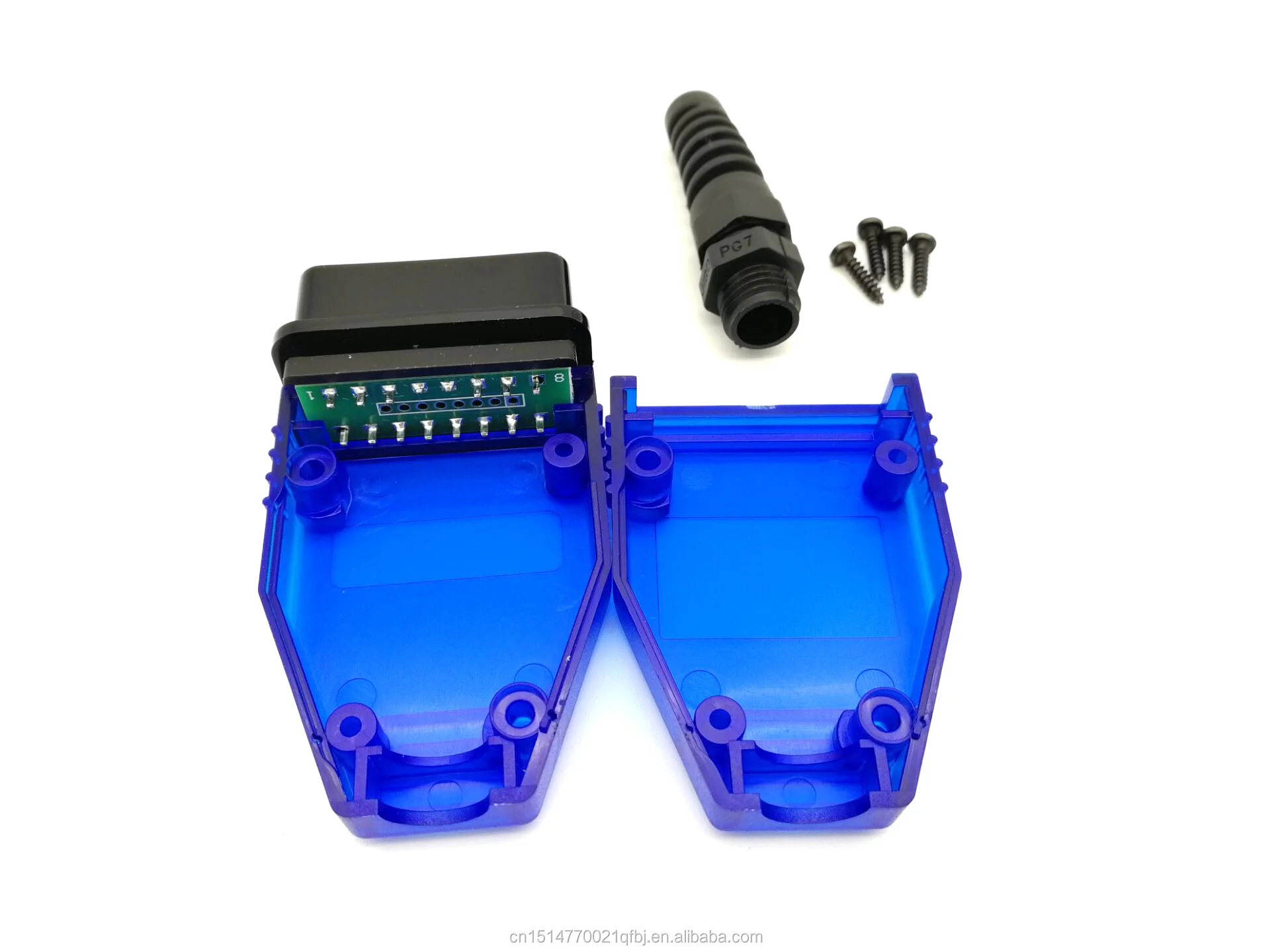 Obd Male Pcb Connector Plug Obd2 16pin Connector Obd Ii Adaptor J1962 ...